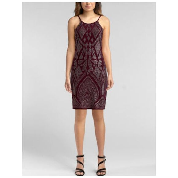 Jump | Dresses | Nwt Jump Womens Burgundy Spaghetti Strap Body Con ...